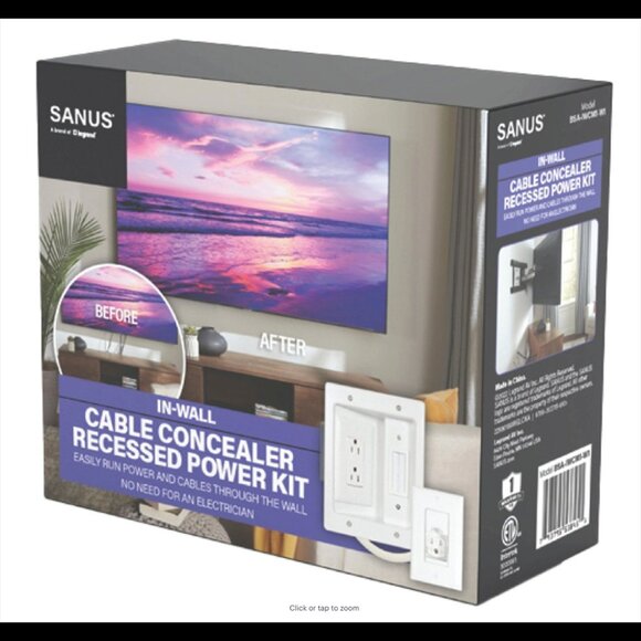 sanus | Other | Sanus Inwall Cable Concealer Recessed Power Kit Mounted ...